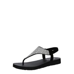 Skechers Zehentrenner Damen Größe 39 schwarz / weiß