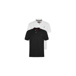 MCS Poloshirt 'Harry' Herren Gr&ouml;&szlig;e M schwarz / wei&szlig;