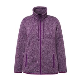 Ulla Popken Fleece Jacket female Purple size 58-60