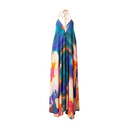 Free People Kleid Damen Größe 36 blau / petrol / orange / pink Winterkleid