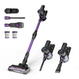 Handstaubsauger für Zuhause,bürstenlos, 3 Saugstufen Kabelloser Staubsauger, lange Laufzeit,2000 mAh,22 kPa Akku für Hartböden Teppiche Tierhaare