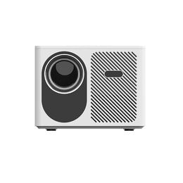 ZELURXX Full HD 1080P Smart Projektor T8, 500 ANSI Lumen, 40-150 Zoll, Wi-Fi, Auto-Fokus, 3D ToF, Stereo-Lautsprecher, weiß