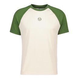 Sergio Tacchini Performance Shirt 'Rispecchio' male Beige size M