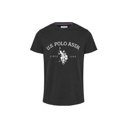 U.S. Polo Assn. T-Shirt 'Archibald' Herren Gr&ouml;&szlig;e M schwarz / wei&szlig;