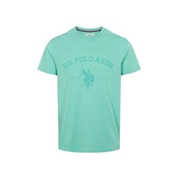 U.S. Polo Assn. T-Shirt 'Archibald' Herren Gr&ouml;&szlig;e M t&uuml;rkis / azur