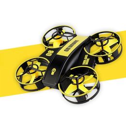 AIORBER Mini UFO Drohne mit LED, Handsteuerung & 3 Geschwindigkeiten für Kinder – Indoor Flugspielzeug