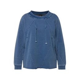 Ulla Popken Sweatshirt Damen Gr&ouml;&szlig;e M/L blue denim