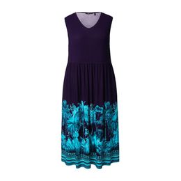 Ulla Popken Kleid Damen Gr&ouml;&szlig;e 46/48 indigo / aqua Winterkleid