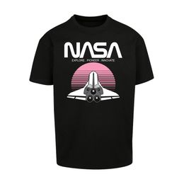F4NT4STIC T-Shirt 'NASA Space Shuttle Sunset' Herren Gr&ouml;&szlig;e XS altrosa / schwarz / wei&szlig;