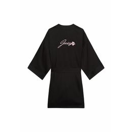 Juicy Couture SATIN SHORT WIDE BAND DETAIL ROBE ' ' Damen Gr&ouml;&szlig;e XS schwarz