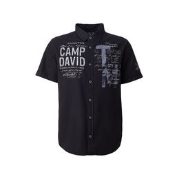 CAMP DAVID Hemd Herren Gr&ouml;&szlig;e 4XL taubenblau / schwarz / wei&szlig;