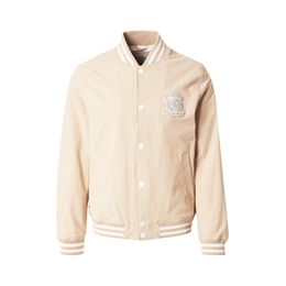 Guess Jacke 'EMBLEM' Herren Gr&ouml;&szlig;e M sand / wei&szlig;