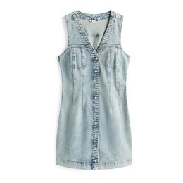 Tommy Jeans Kleid Damen Gr&ouml;&szlig;e 40 blue denim Winterkleid