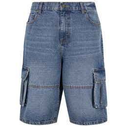 Urban Classics Relaxed Denim Cargo Shorts ' ' Herren Gr&ouml;&szlig;e 27 dunkelblau