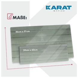 Karat office Design-Glas-Memoboard Wood Holzoptik