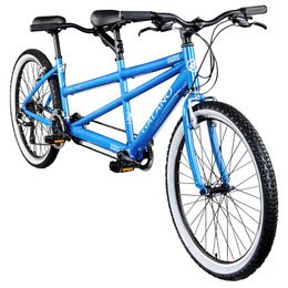 Galano Oakland 26 Zoll Tandem Fahrrad Mountainbike Bike 21 G&auml;nge MTB Hardtail blau 48/48 cm