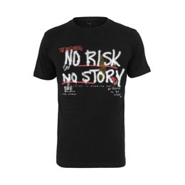 Mister Tee Shirt 'No Risk No Story' Herren Gr&ouml;&szlig;e M oliv / rot / schwarz / wei&szlig;