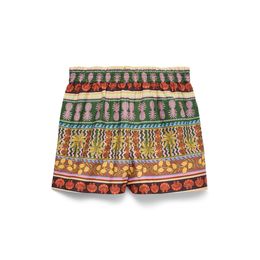 V&eacute;ro Moda Vero Moda Shorts 'VMTRUELY' Damen Gr&ouml;&szlig;e 42 rostbraun / hellgelb / dunkelgr&uuml;n / hellpink