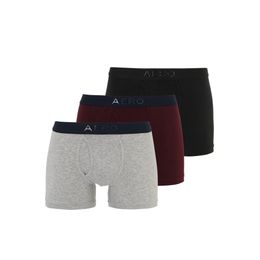 A&eacute;ropostale Boxershorts Herren Gr&ouml;&szlig;e XL marine / graumeliert / cyclam / schwarz