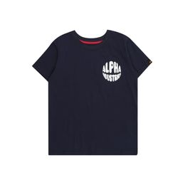 Alpha Industries T-Shirt Jungen Gr&ouml;&szlig;e 170 navy / wei&szlig;