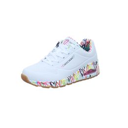 Skechers Sneaker 'Uno - Loving Love' Damen Gr&ouml;&szlig;e 38.5 blau / gelb / pink / wei&szlig;