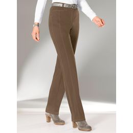 COSMA Damen Thermohose, Braun, Gr. 50, R&ouml;hrenhosen, Material: Baumwolle