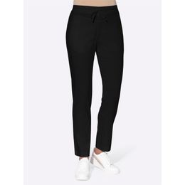 WITT Damen Bengalinhose mit verstellbarem Bindeband, schwarz, Größe 54