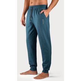 Bench. Loungewear Herren Sweathose, petrol-meliert, Gr&ouml;&szlig;e 52/54