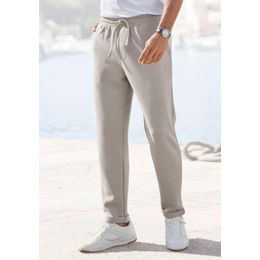 John Devin Herren Jogger Pants, beige meliert, Gr&ouml;&szlig;e S (44/46)