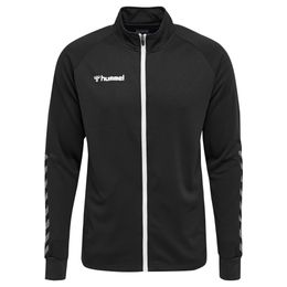 Hummel Sportjacke 'Authentic' Jungen Gr&ouml;&szlig;e 152 dunkelgrau / schwarz / wei&szlig;