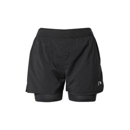 Newline Sportshorts Damen Gr&ouml;&szlig;e M hellgrau / schwarz
