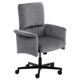 mayer Sitzmöbel Drehstuhl MAYER SITZMÖBEL "myCOSYWORXX Homeoffice Sessel", grau (grau, schwarz), B:71cm H:97cm T:64cm, Stoff, Stühle, besonders bequem gepolstert