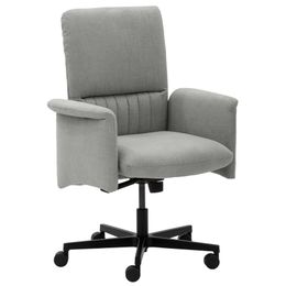 mayer Sitzmöbel Drehstuhl MAYER SITZMÖBEL "myCOSYWORXX Homeoffice Sessel", grau (grau, schwarz), B:71cm H:97cm T:64cm, Stoff, Stühle, besonders bequem gepolstert