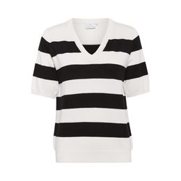 Kaffe Pullover 'KALizza' Damen Gr&ouml;&szlig;e S schwarz / wei&szlig;