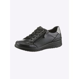 Sneaker Casual Looks, Damen, Gr. 39, schwarz, Lederimitat, Schuhe