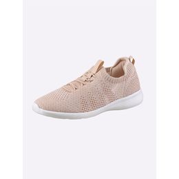 Sneaker Heine, Damen, Gr. 39, rosa (rose), Textil, Schuhe Sneaker