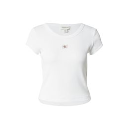 Calvin Klein Jeans T-Shirt Damen Gr&ouml;&szlig;e XXXS rot / wei&szlig;