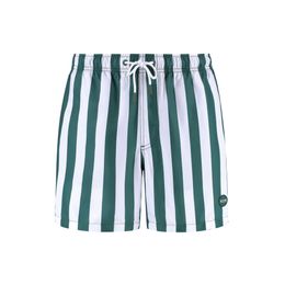 Shiwi Badeshorts Herren Gr&ouml;&szlig;e L dunkelgr&uuml;n / wei&szlig;