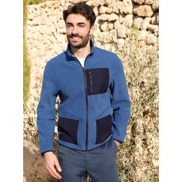 Fleecejacke Catamaran, Herren, Gr. 52/54, blau (jeansblau), 100% Polyester, Einsatz:100% Polyester, unifarben, Jacken Fleecejacke