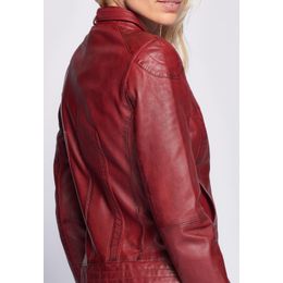 Lederjacke Maze "31Ryana", Damen, Gr. S, rot, Obermaterial: 100% Lammleder; Futter: 100% Baumwolle; Ärmelfutter: 100% Polyester, Jacken
