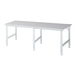 Rau Arbeitstisch Tom h&ouml;henverstellbar, B2500xT1000xH760-1080mm, M-Platte-22mm (06-625M10-25.12)