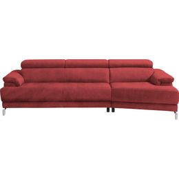 Ecksofa Egoitaliano "Soul, extravagantes Designsofa, Megasofa, super bequem, tolle Details", rot (marsala), B:246cm H:99cm T:140cm, Luxus-Micofaser Lederoptik (100% Polyester) ist ein neues technisches Gewebe mit einem visuellen und taktilen Aspekt, der dem Nubuk sehr nahe kommt, mit innovativen Eigenschaften. Seine au&szlig;erordentliche Weichheit kommt von einem exklusiven Produktionsprozess, der Unre