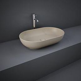 RAK Feeling Aufsatz-Waschbecken FEECT5500514A oval, 55x35cm, cappuccino matt