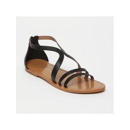 CALANK Leder-Sandalen in Schwarz - 55% | Gr&ouml;&szlig;e 37 | Damen-sandalen