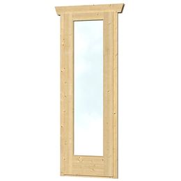Skan Holz Fenster SKANHOLZ, B:60cm H:192,5cm, beige, Glas, Massivholz, Fenster, "Panoramafenster", 57 x 193 cm