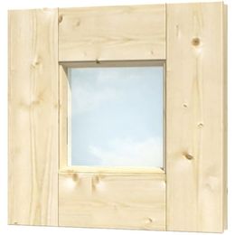 Skan Holz Fenster SKANHOLZ, B:40cm H:40cm, beige, Glas, Massivholz, Fenster, 40 x 40 cm