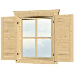 Skan Holz Fensterladen SKANHOLZ, beige, Massivholz, Fensterl&auml;den