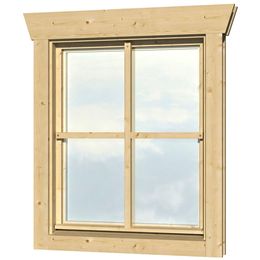 Skan Holz Fenster SKANHOLZ, B:57,5cm H:70,5cm, beige, Glas, Massivholz, Fenster, "Einzelfenster", Anschlag rechts