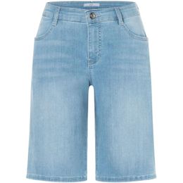 MAC Damen Bermudas, blau, Gr. 36, Denim/Jeans, Obermaterial: 97% Baumwolle, 3% Elasthan, Hosen, aus sehr leichter, sommerlicher Qualität mit softem