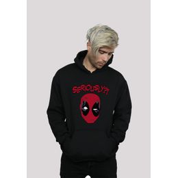 F4NT4STIC Herren Kapuzenpullover "Marvel Deadpool Seriously", schwarz, Gr. XXL, Obermaterial: 65% Baumwolle, 35% Polyester, Pullover, Print